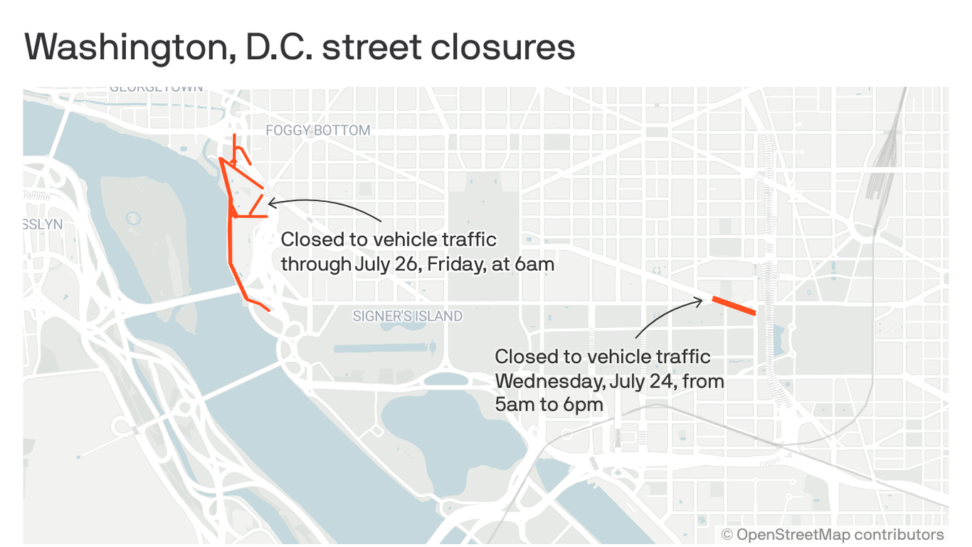 DC road closures for Israel Prime Minister Benjamin Netanyahu's visit ...