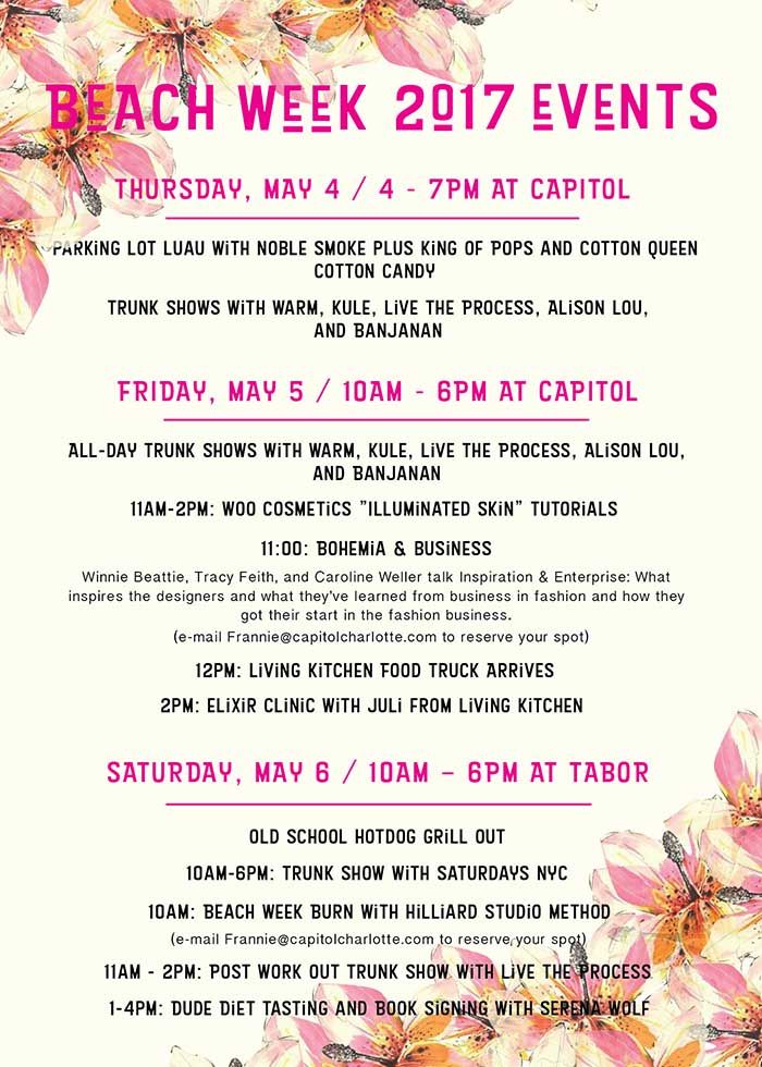 Clear your calendars: It’s Beach Week at Capitol and TABOR and we want ...