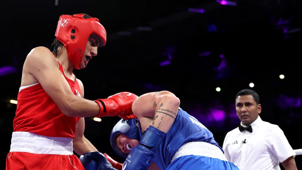 Algerian boxer Imane Khelif wins quarterfinal Olympics match