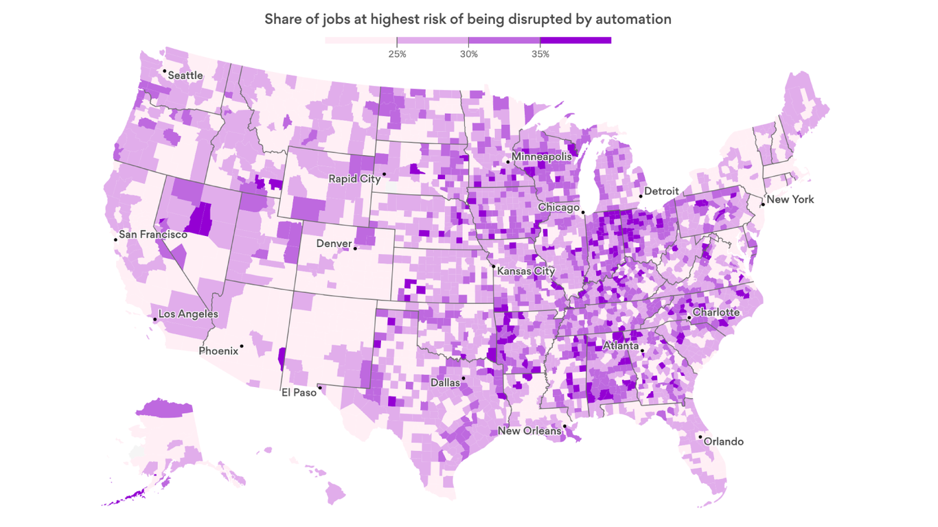 Automation is set to hit the heartland the hardest — again