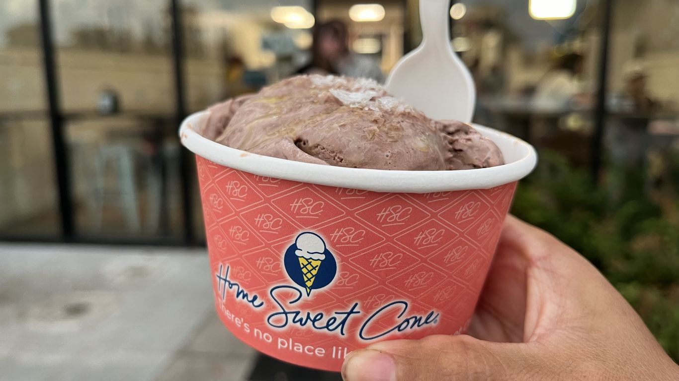 Home Sweet Cone offers olive oil ice cream drizzles - Axios Des Moines