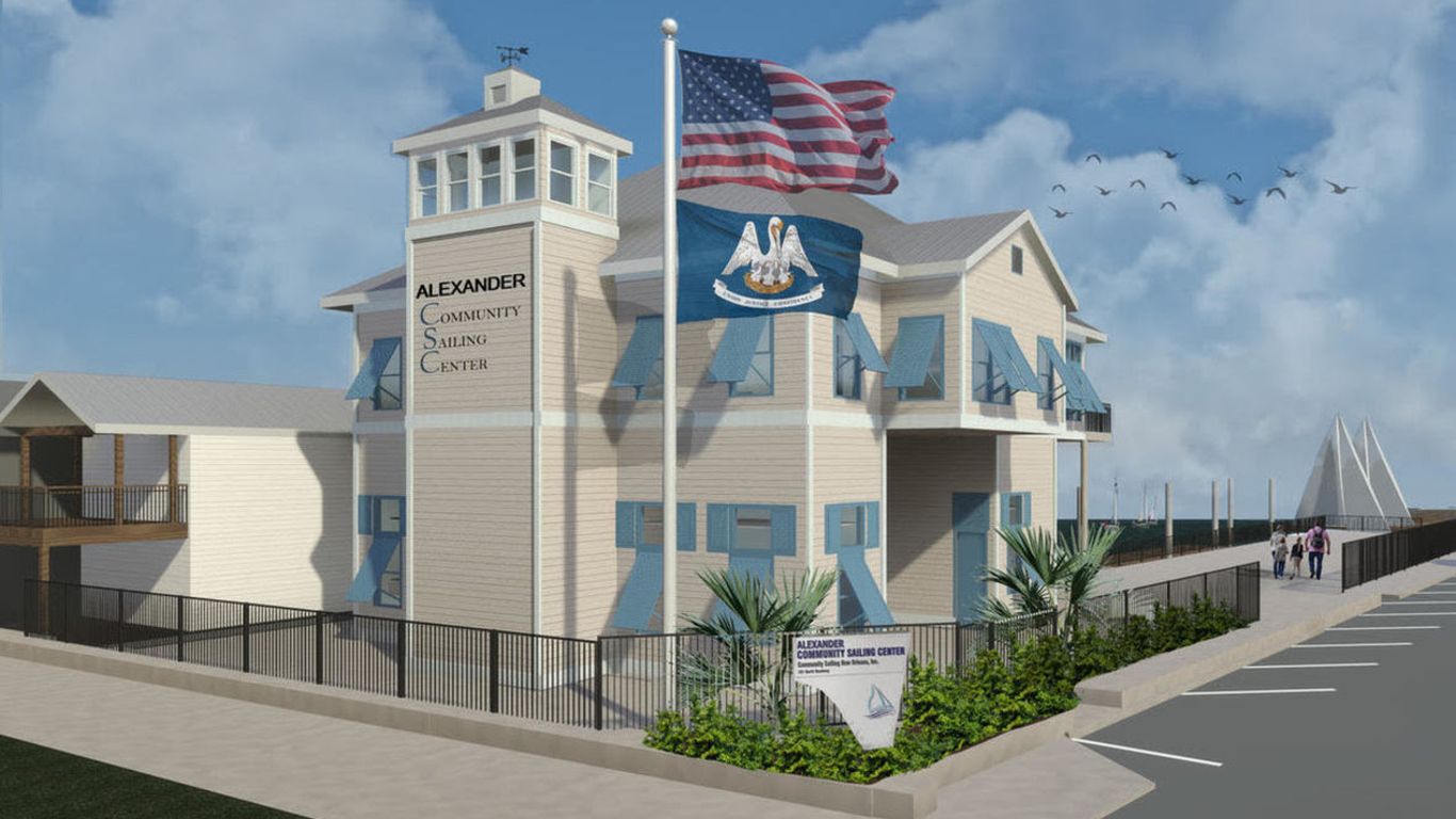Rendering: New community center at West End marina will house Tulane's ...