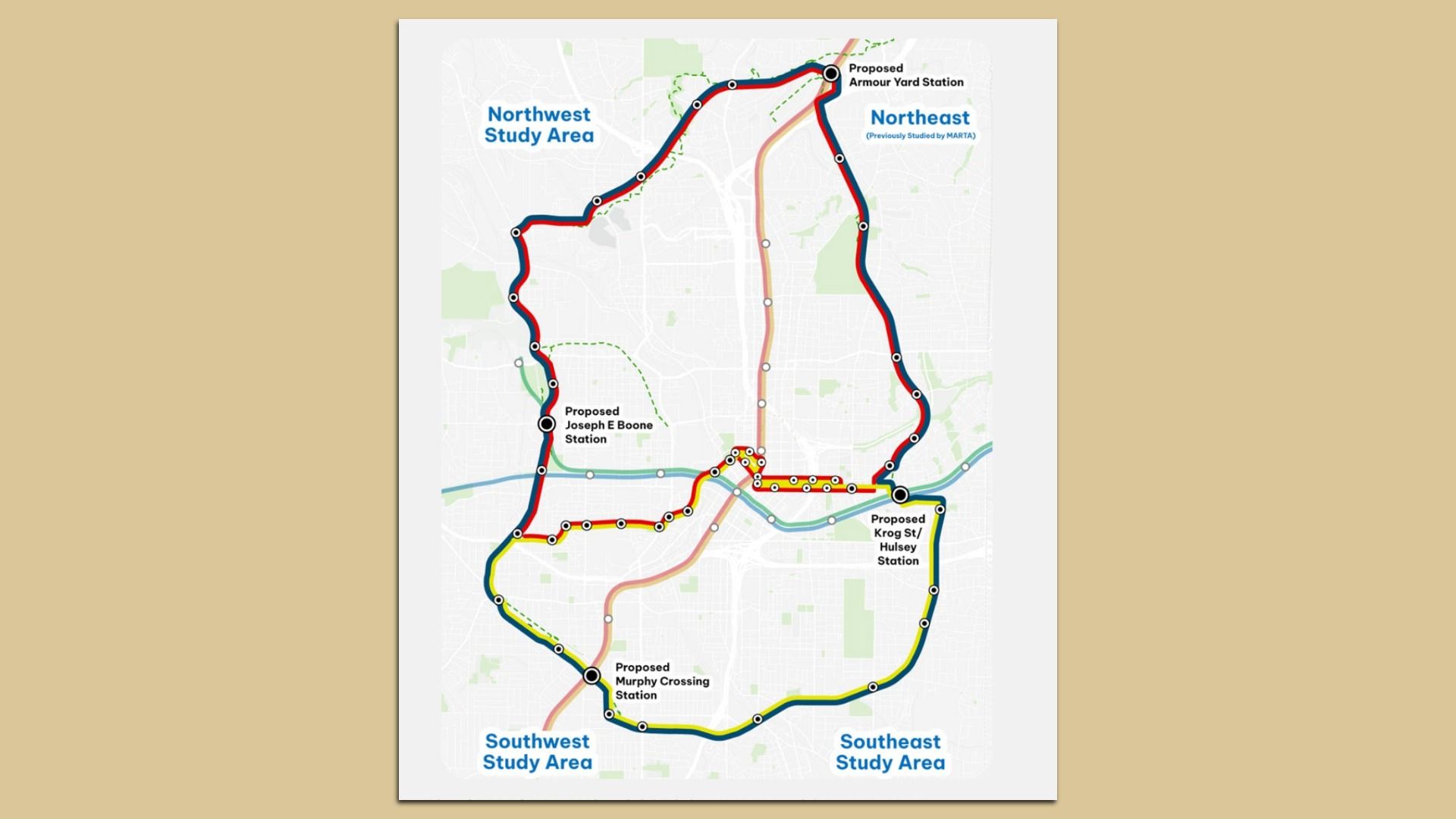 Atlanta Beltline unveils $3.5 billion light rail plan to connect dozens ...