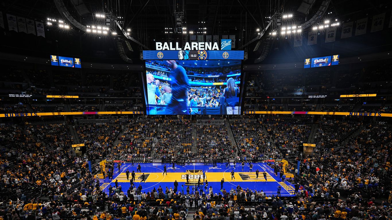 The Denver Nuggets' home court ranks 10th for transit options - Axios ...