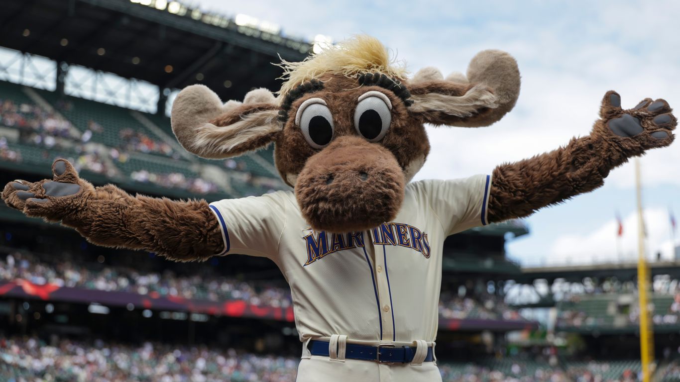 Seattle's Moose: Instagram's MLB mascot star - Axios Seattle