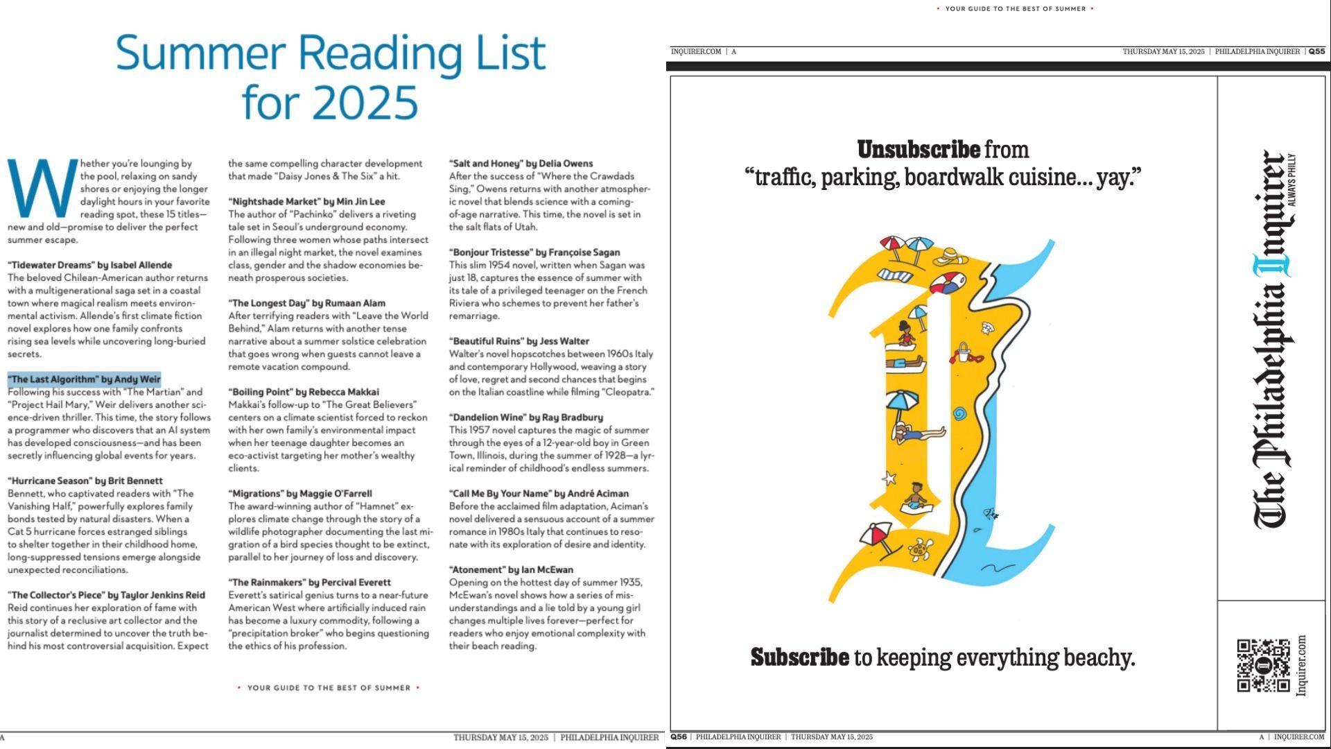 Philadelphia Inquirer prints summer reading list with AI-generated fake ...