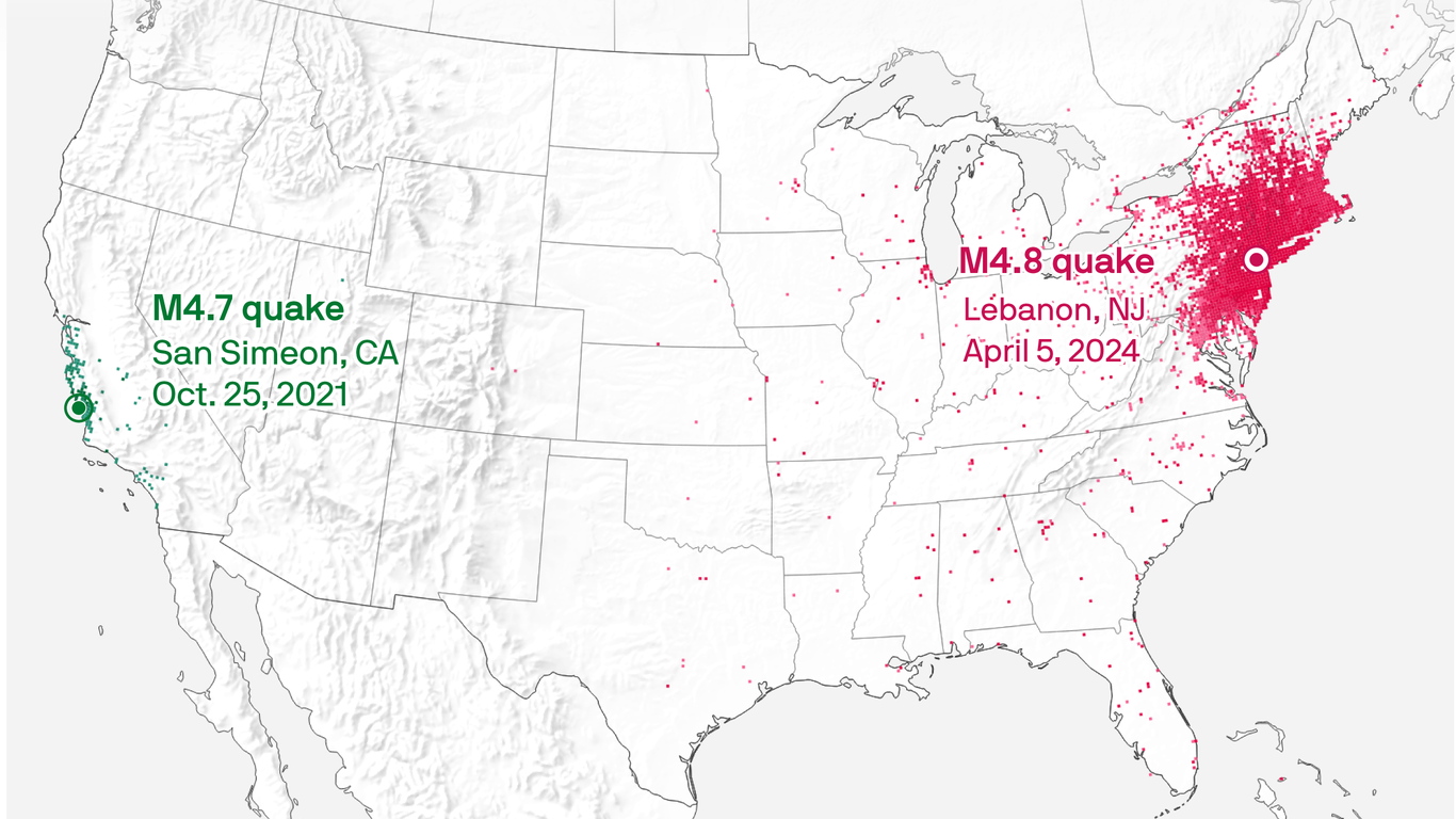 Why the East Coast earthquake shook people who were states away