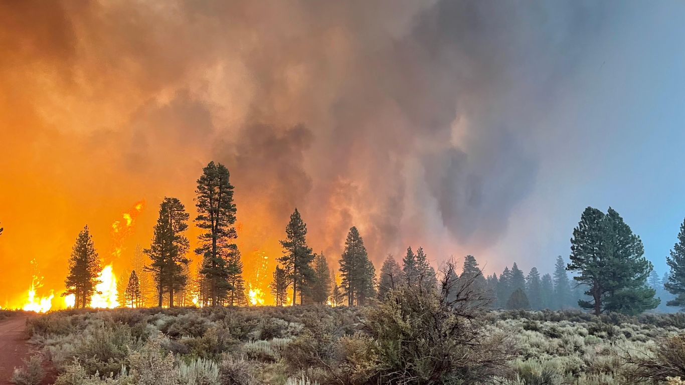 Large western wildfires have burned more than a million acres so far