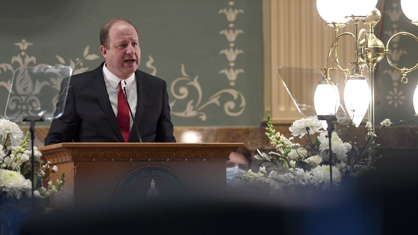 Colorado Gov. Jared Polis makes new crime-fighting pledge - Axios Denver