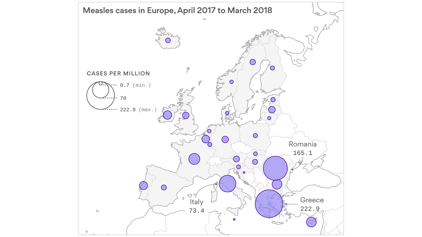 Measles makes alarming return to Europe and Americas
