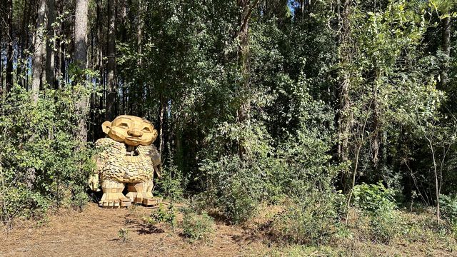 Thomas Dambo's troll statues are now open in Dix Park - Axios Raleigh