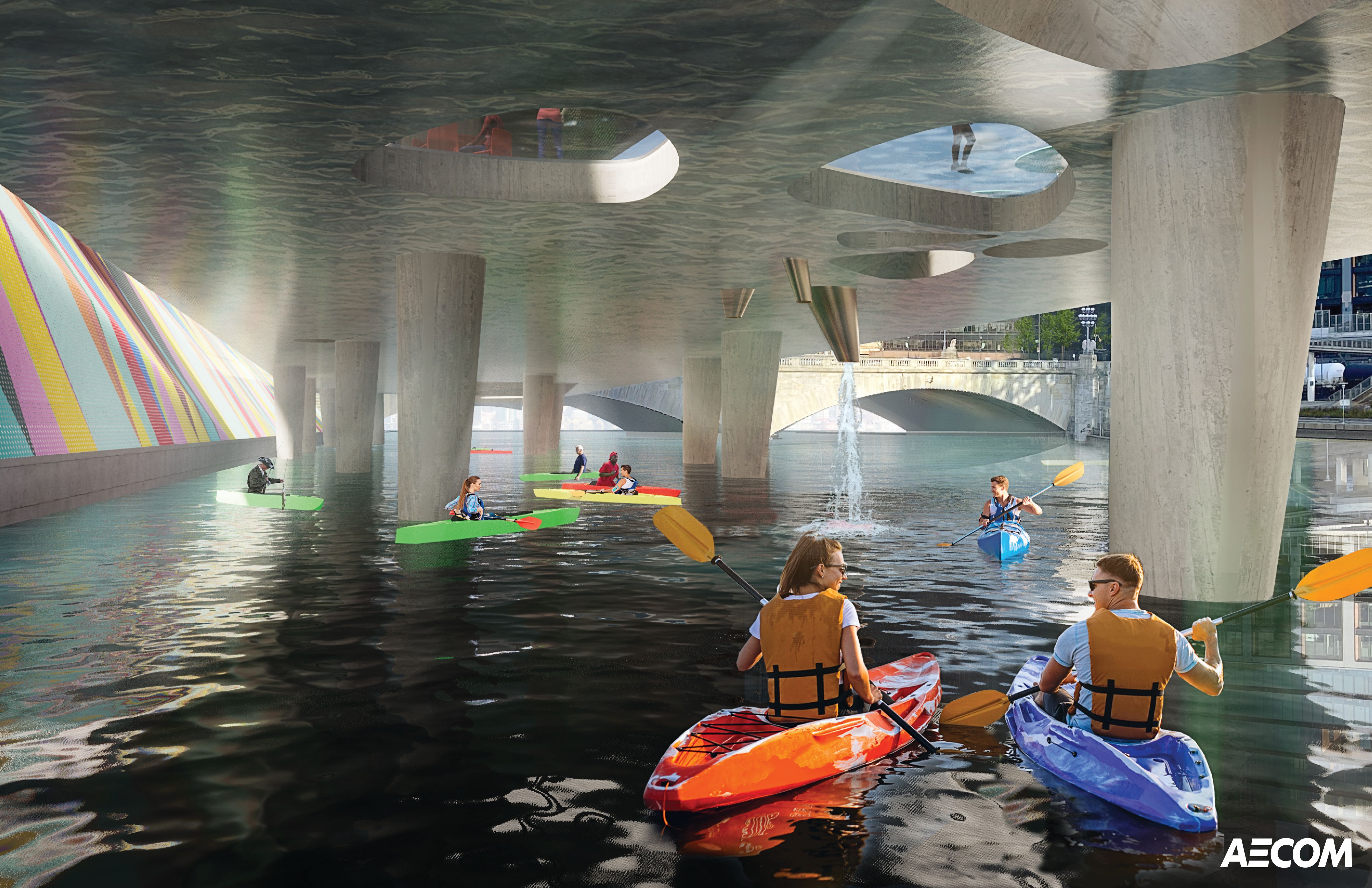Riverfront beach and pool proposed for West Philadelphia - Axios ...