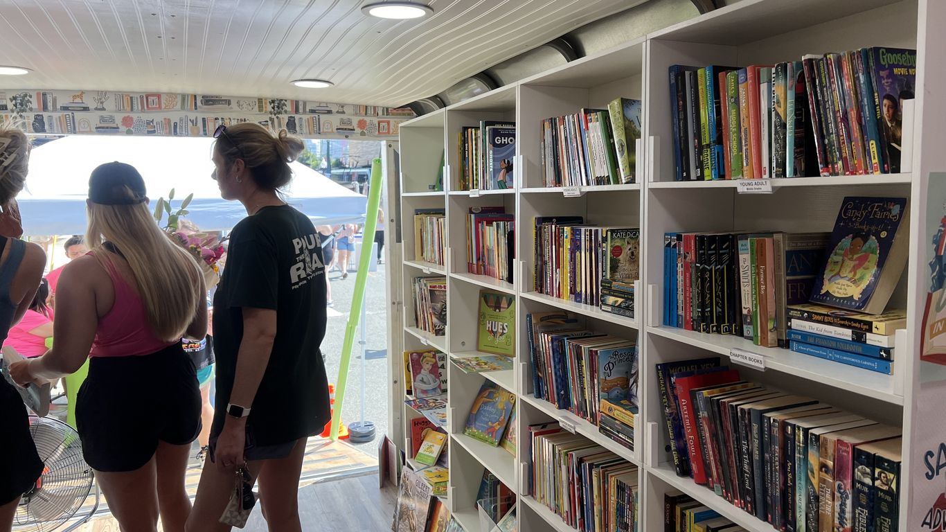 Mobile book library distributes free books to Charlotte residents ...