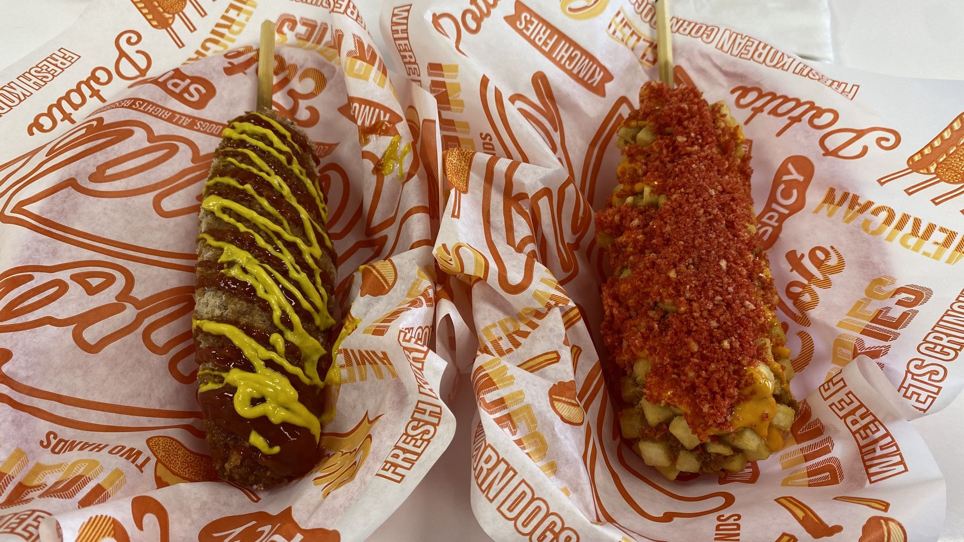 Two Hands Corn Dogs offers a Korean twist on an American staple - Axios ...
