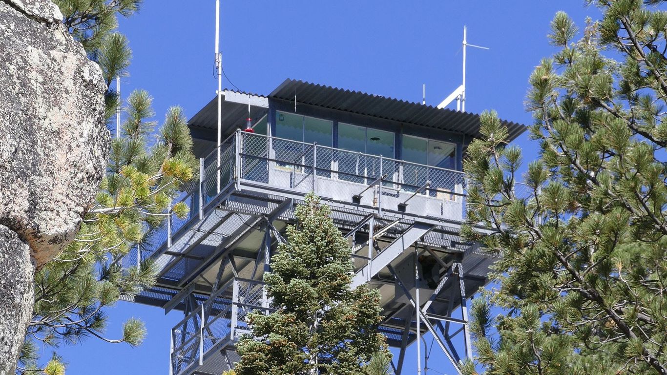 Camping in a wildfire lookout tower - Axios San Francisco