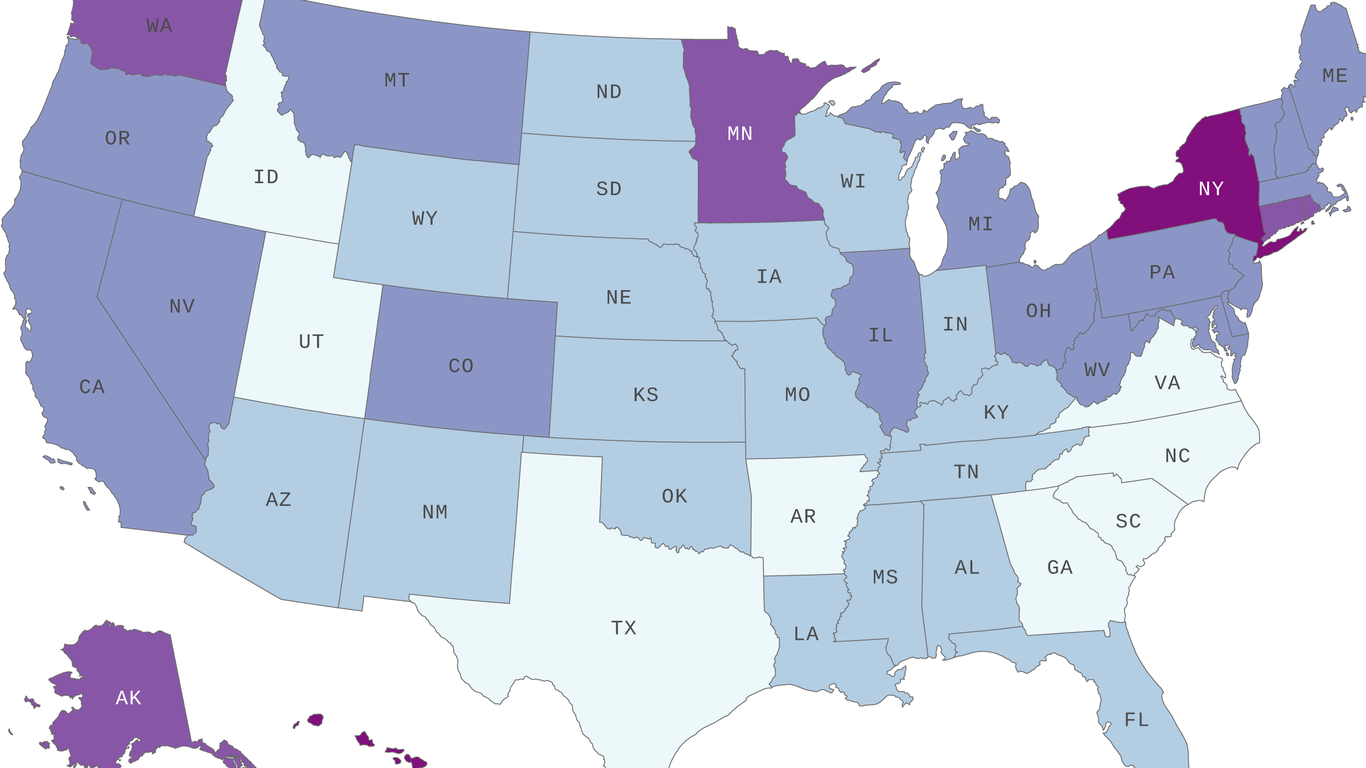 Unions shrink fast in swing states