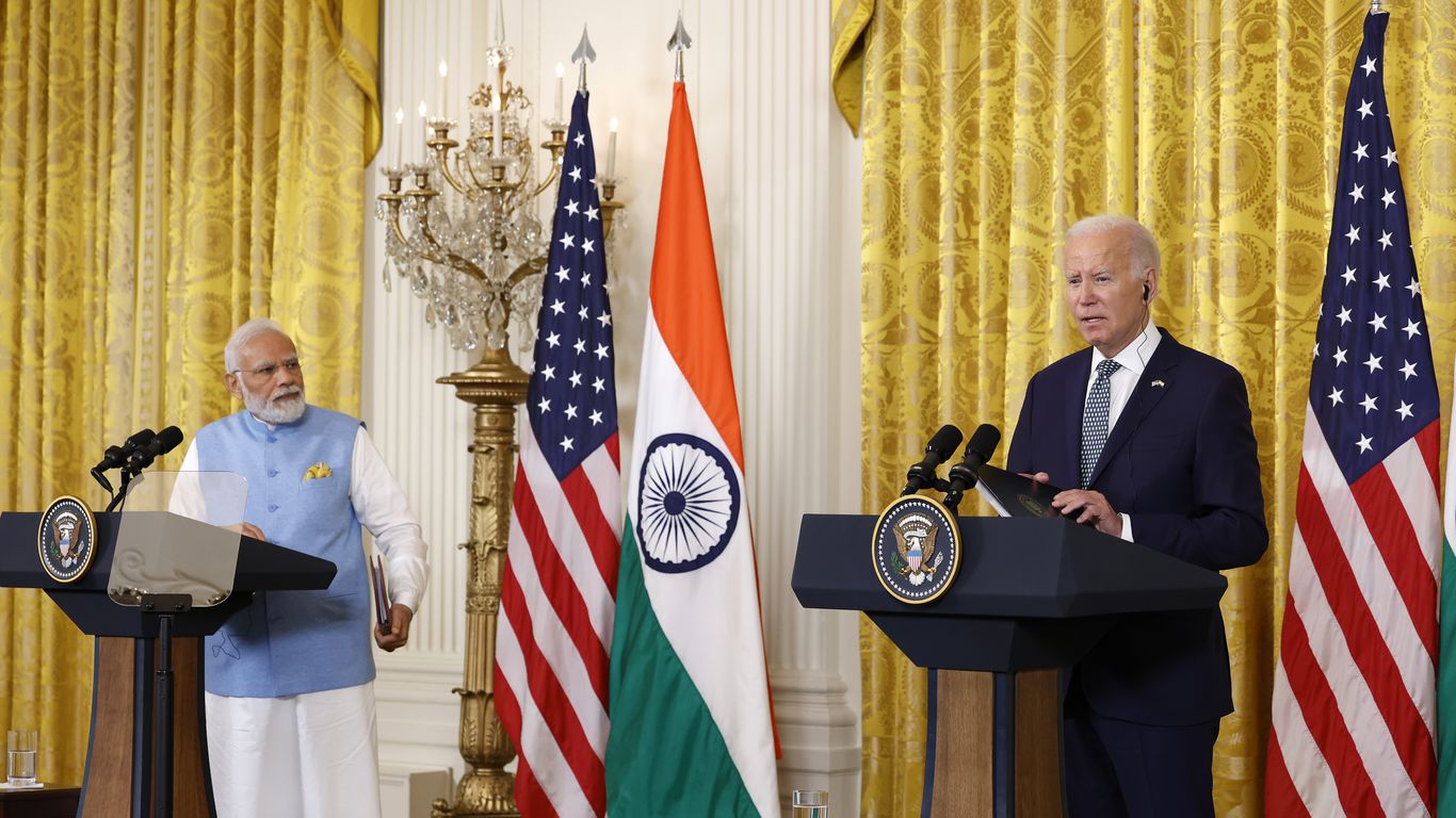 Modi touts democracy, denies discrimination in rare press conference ...