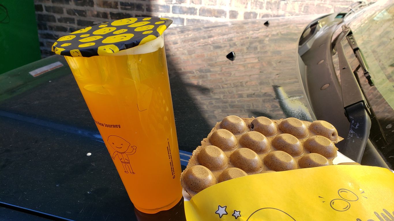 Bubble tea, waffles and salted cheese review - Axios Chicago