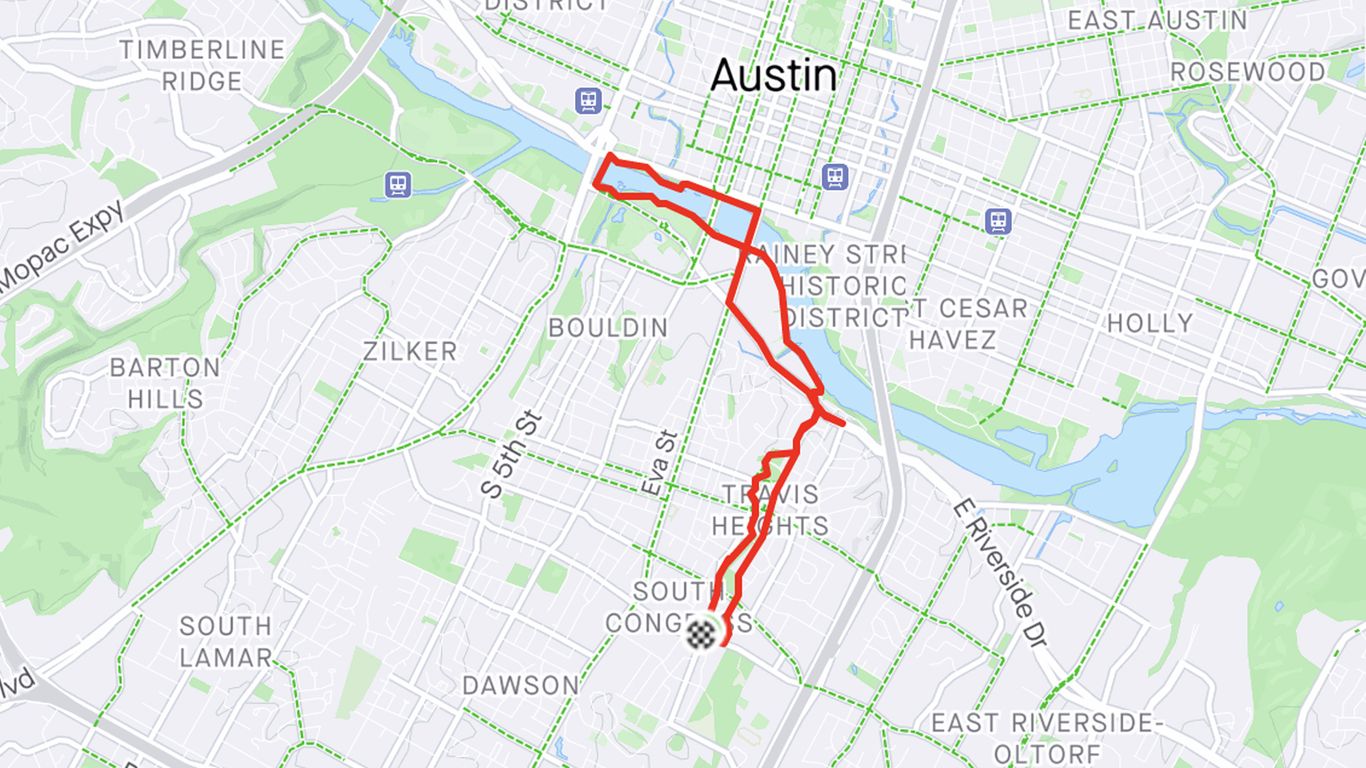 Austin's perfect running route - Axios Austin