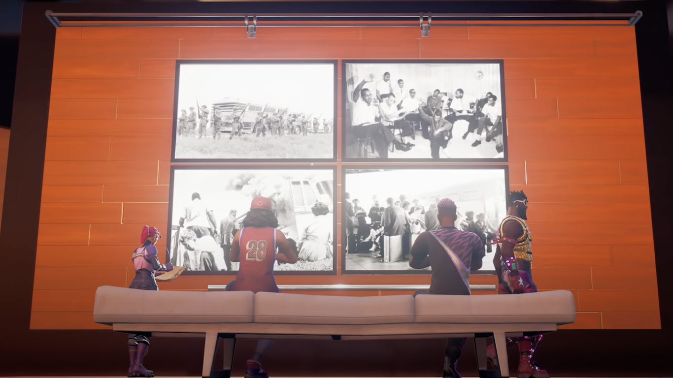 "Fortnite" introduces interactive MLK experience