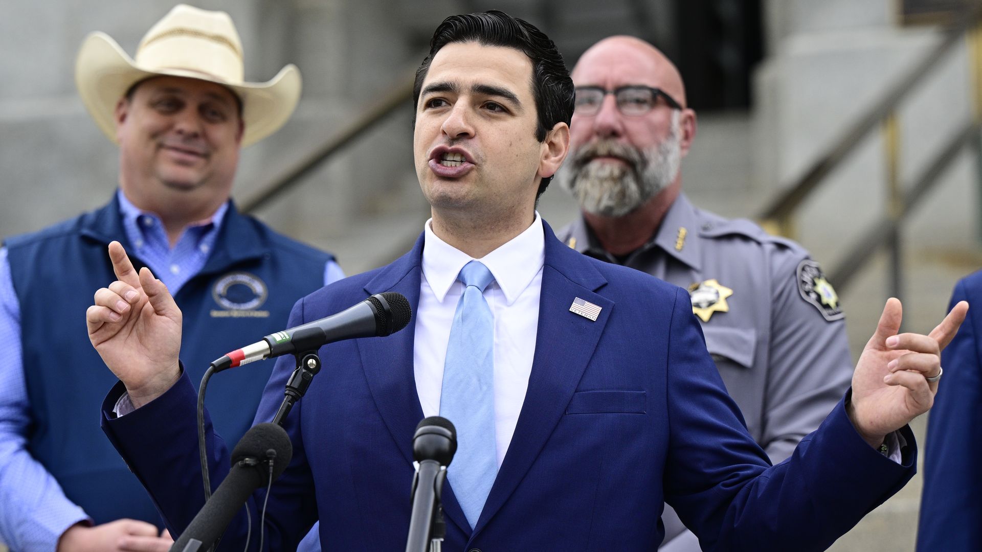 Evans, Boebert shouted down by protesters defending Trump bill - Axios ...