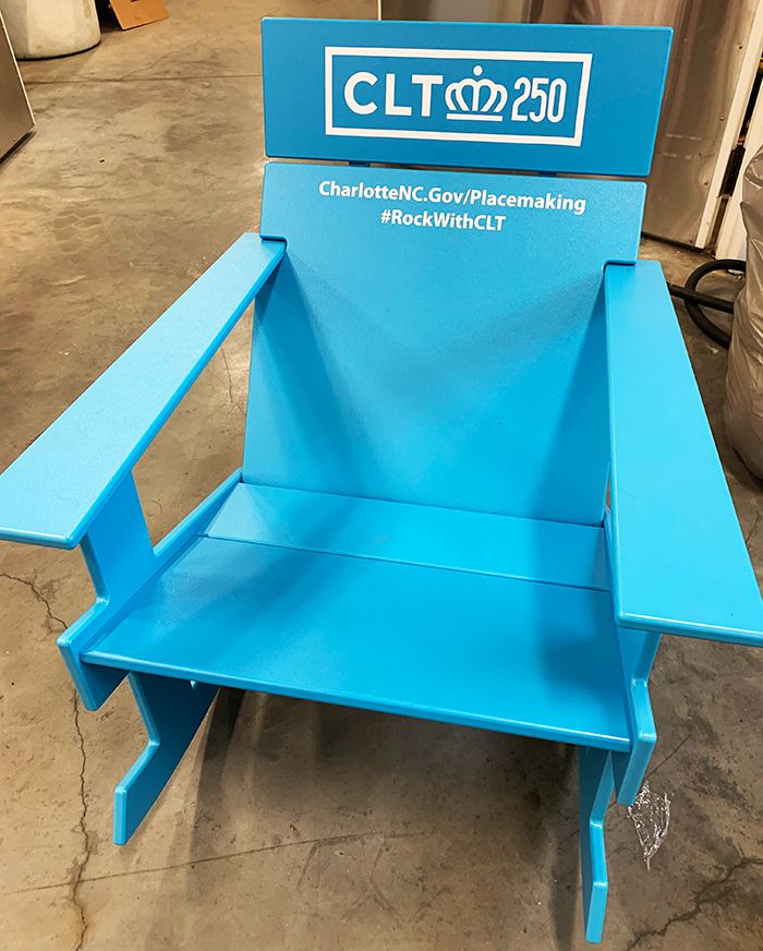City of Charlotte sprinkling 100 rocking chairs across the city — here ...