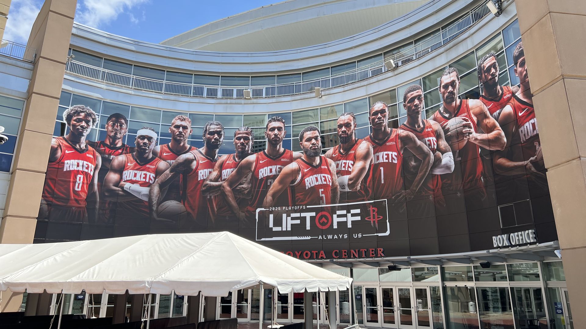 Toyota Center dressed for Houston Rockets playoff run - Axios Houston