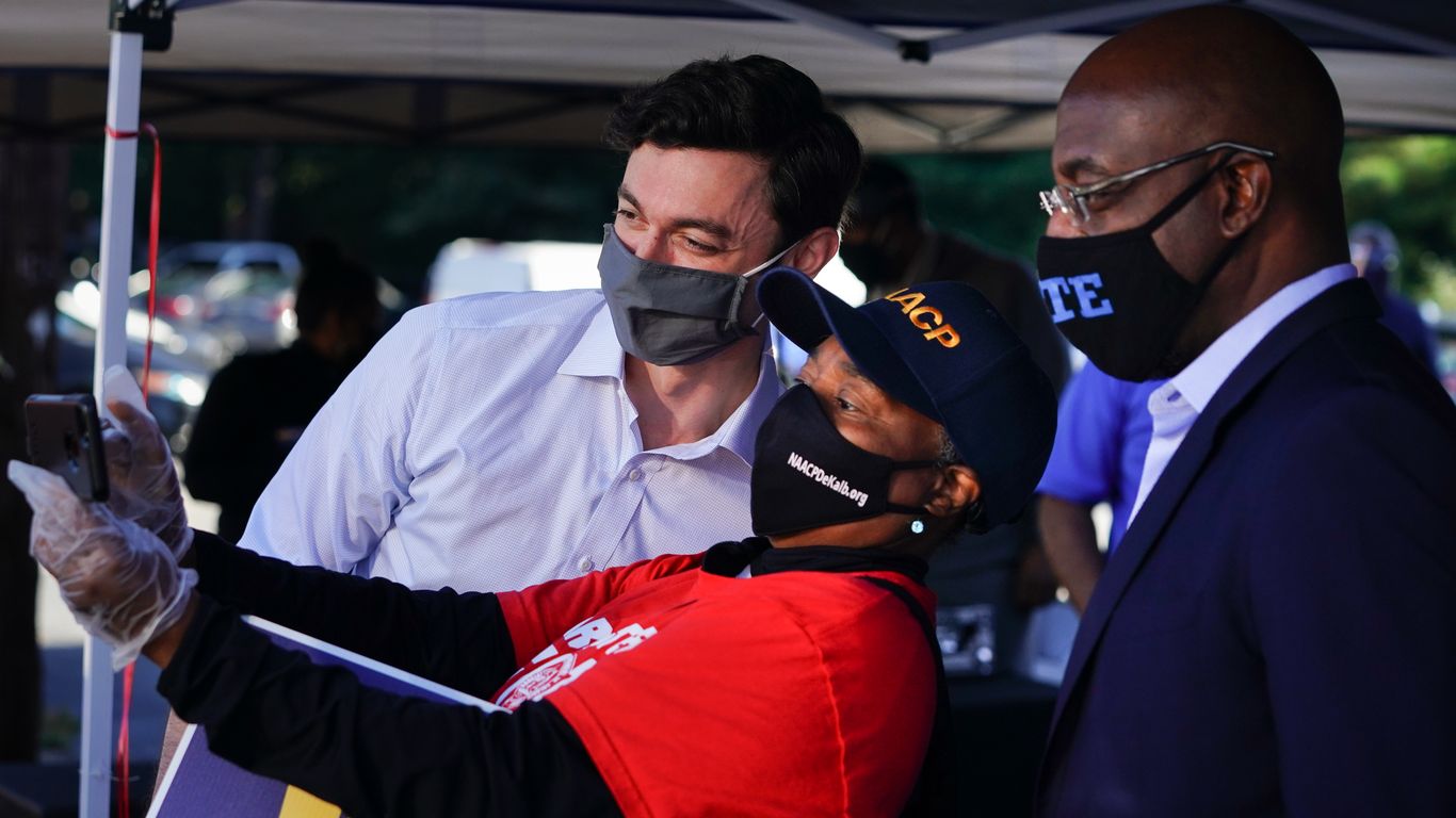 First tap of the day with Georgia Sens. Ossoff and Warnock - Axios Atlanta