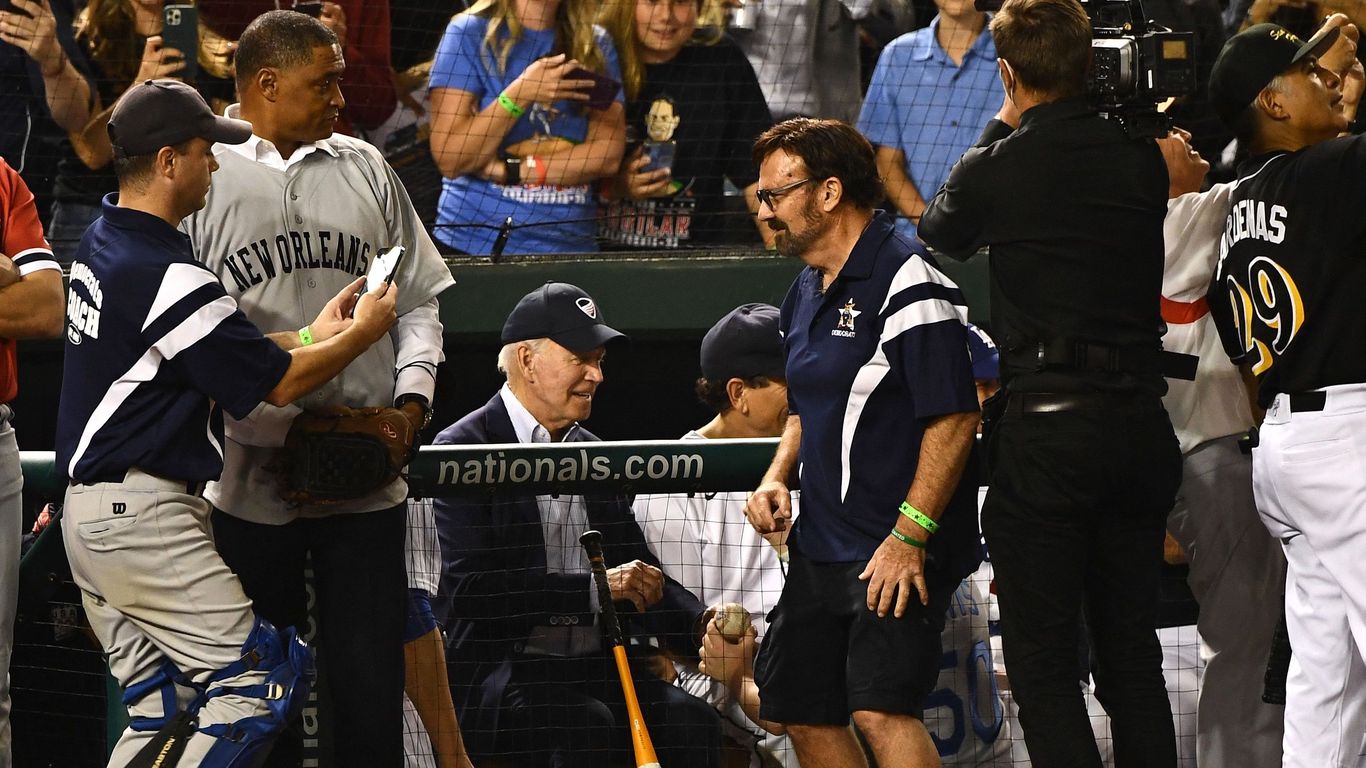 Biden attends Congressional Baseball Game at Nats Park