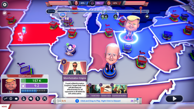 Real data backs Plymouth-made presidential campaign game - Axios Detroit