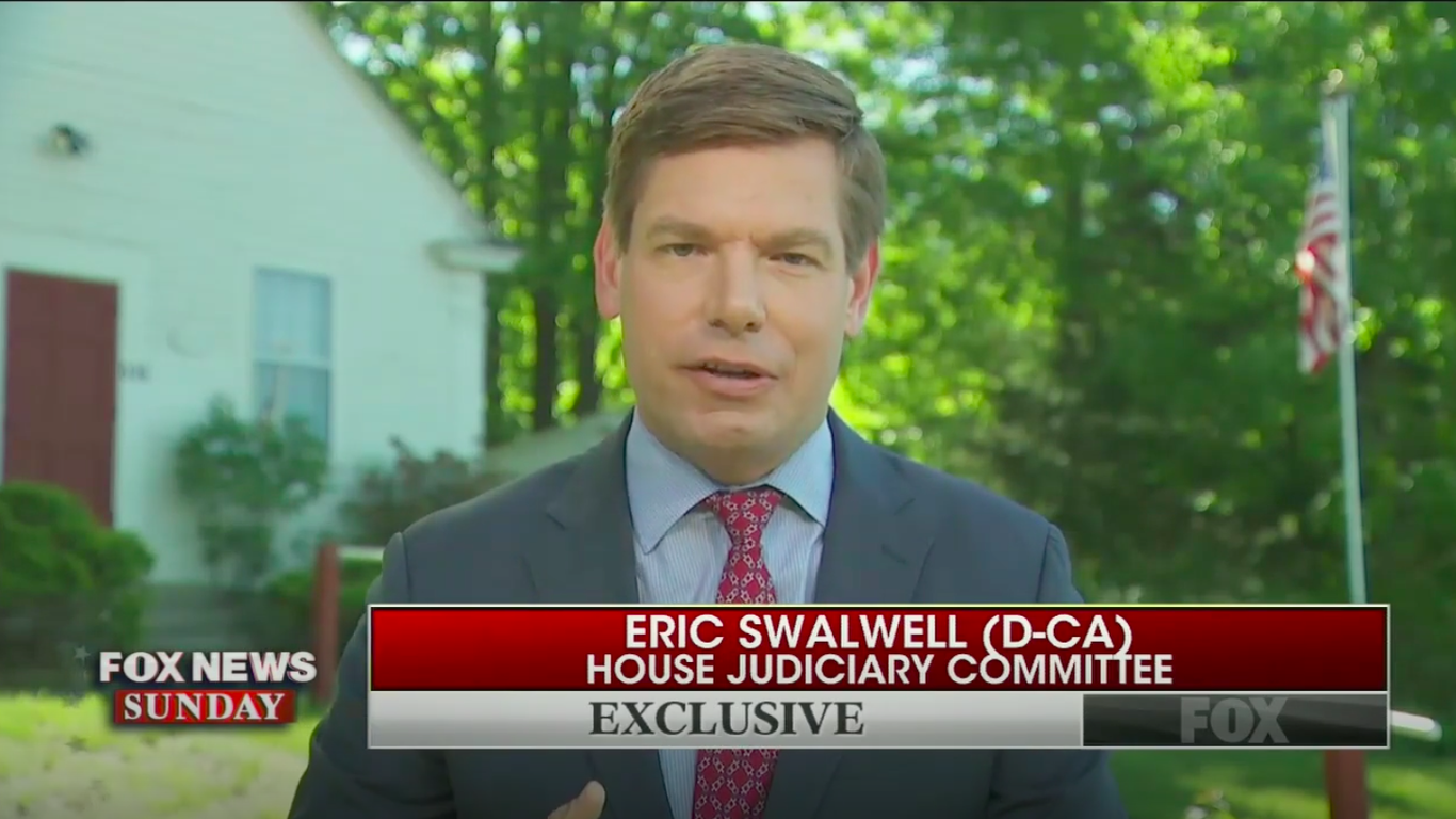 Eric Swalwell explains why Democrats are holding off on Trump impeachment