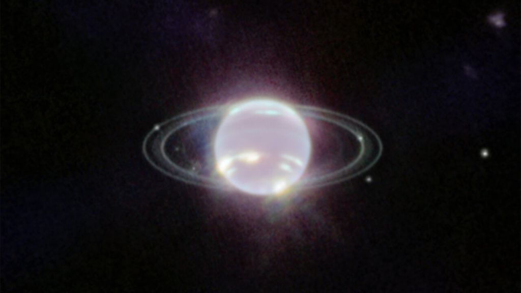 Neptune's rings and moons shine in new JWST photos