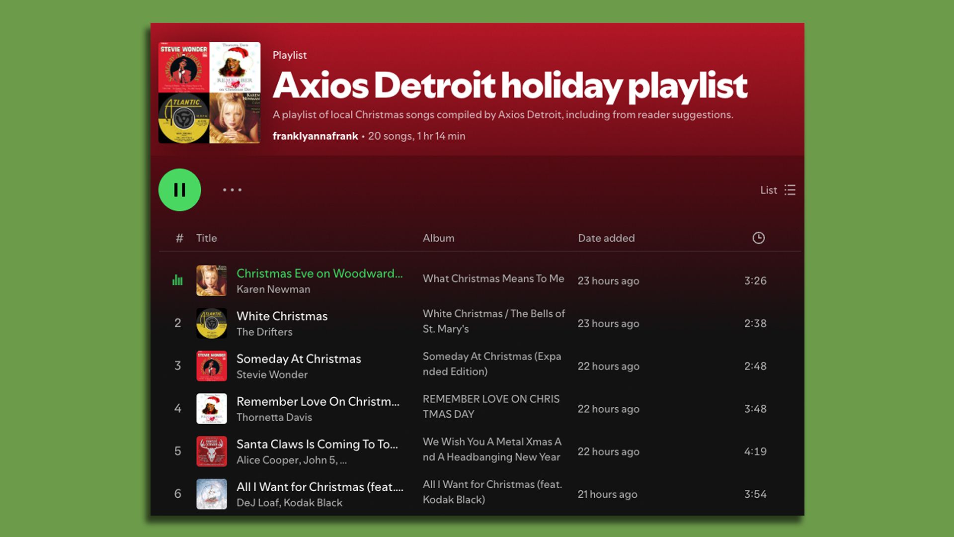 Axios Detroit's 2024 holiday music playlist - Axios Detroit
