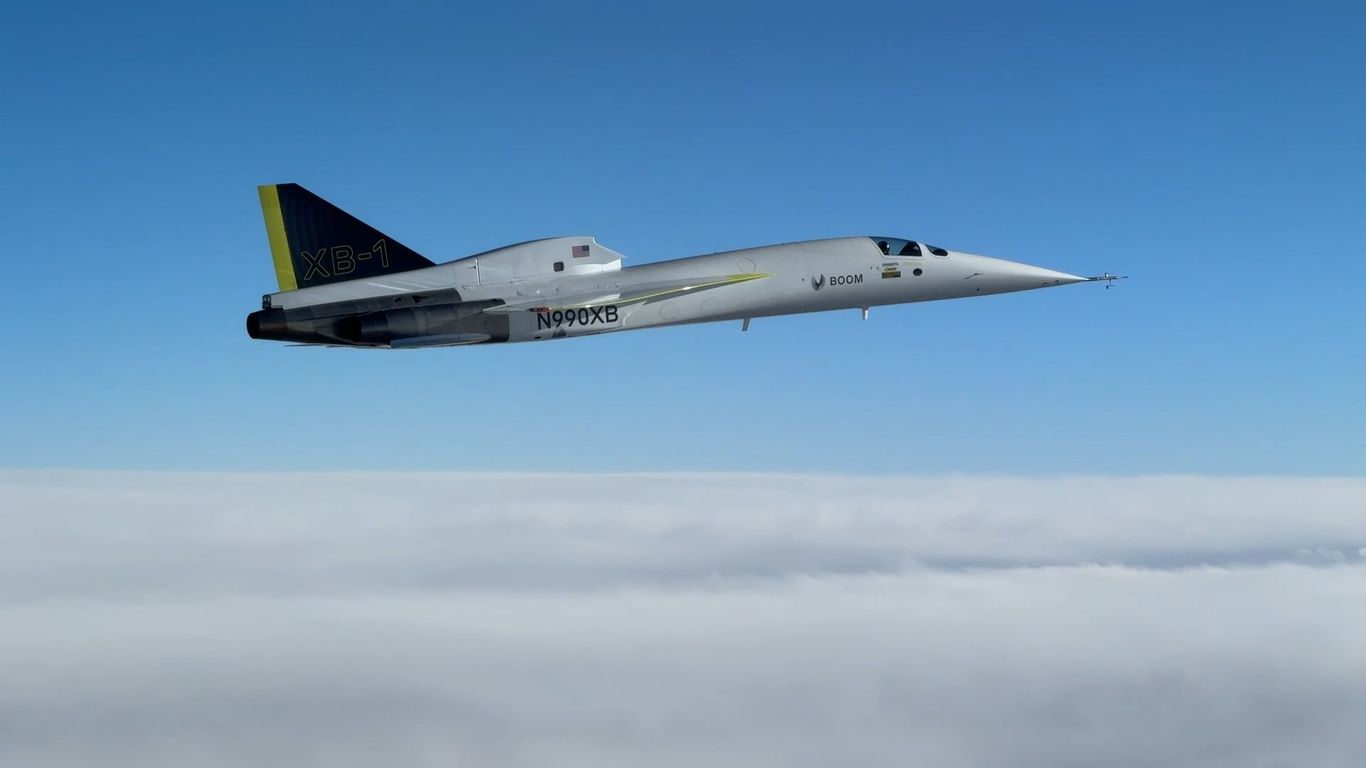 Boom Supersonic's prototype Concorde successor breaks Mach 1