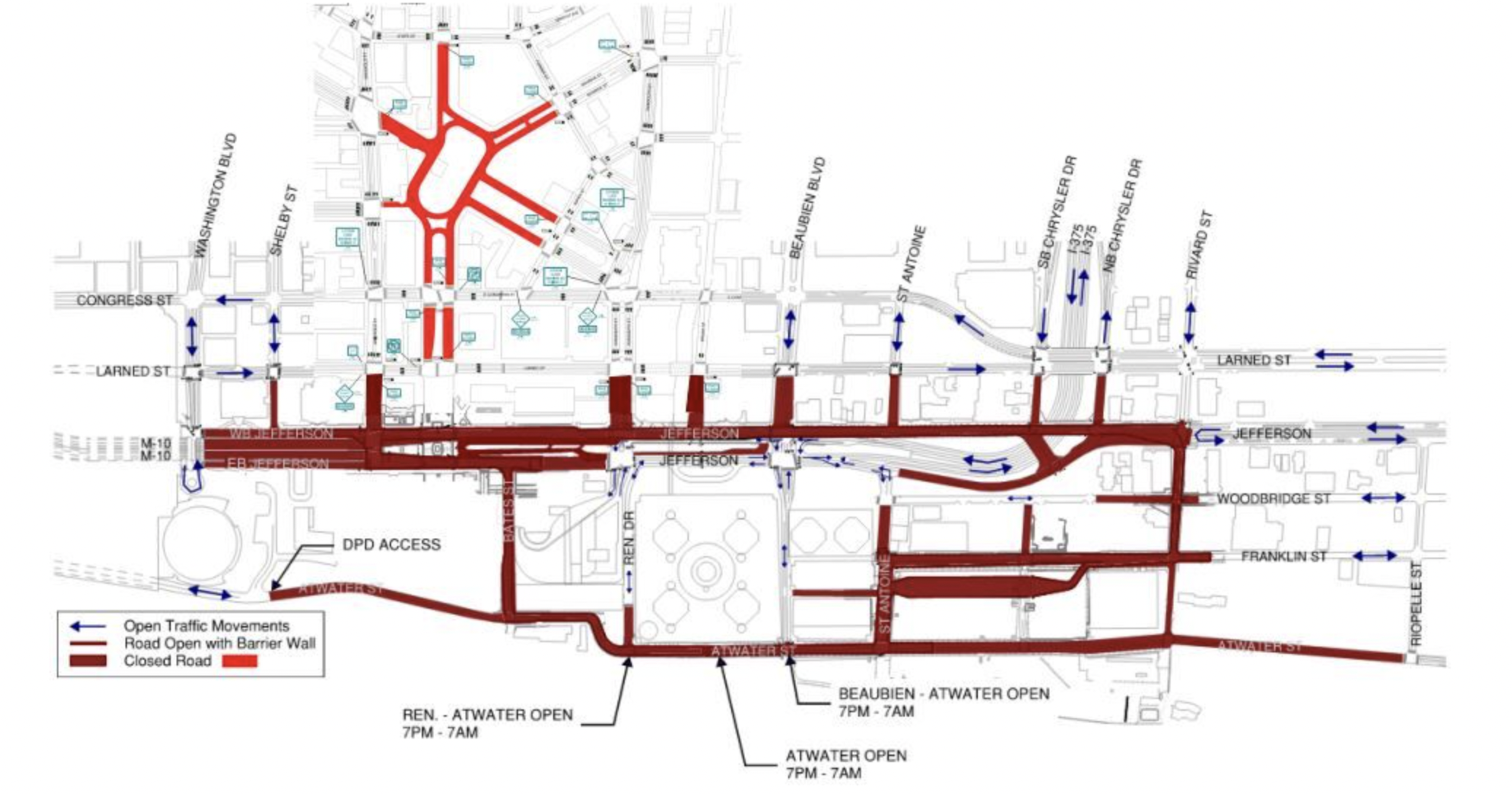 Road closures split Jefferson for Detroit Grand Prix - Axios Detroit