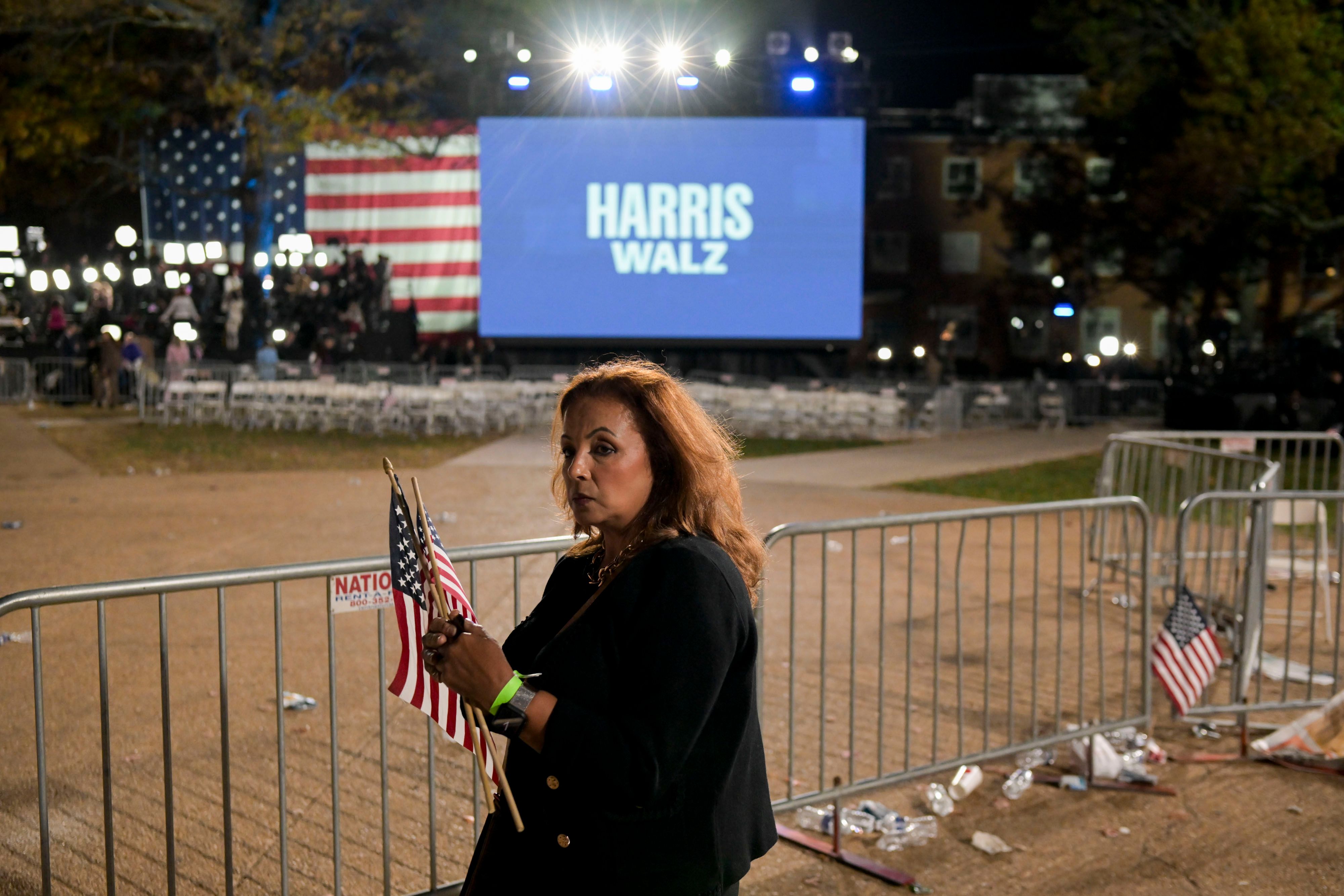 Photos: Trump, Harris supporters react to presidential election results