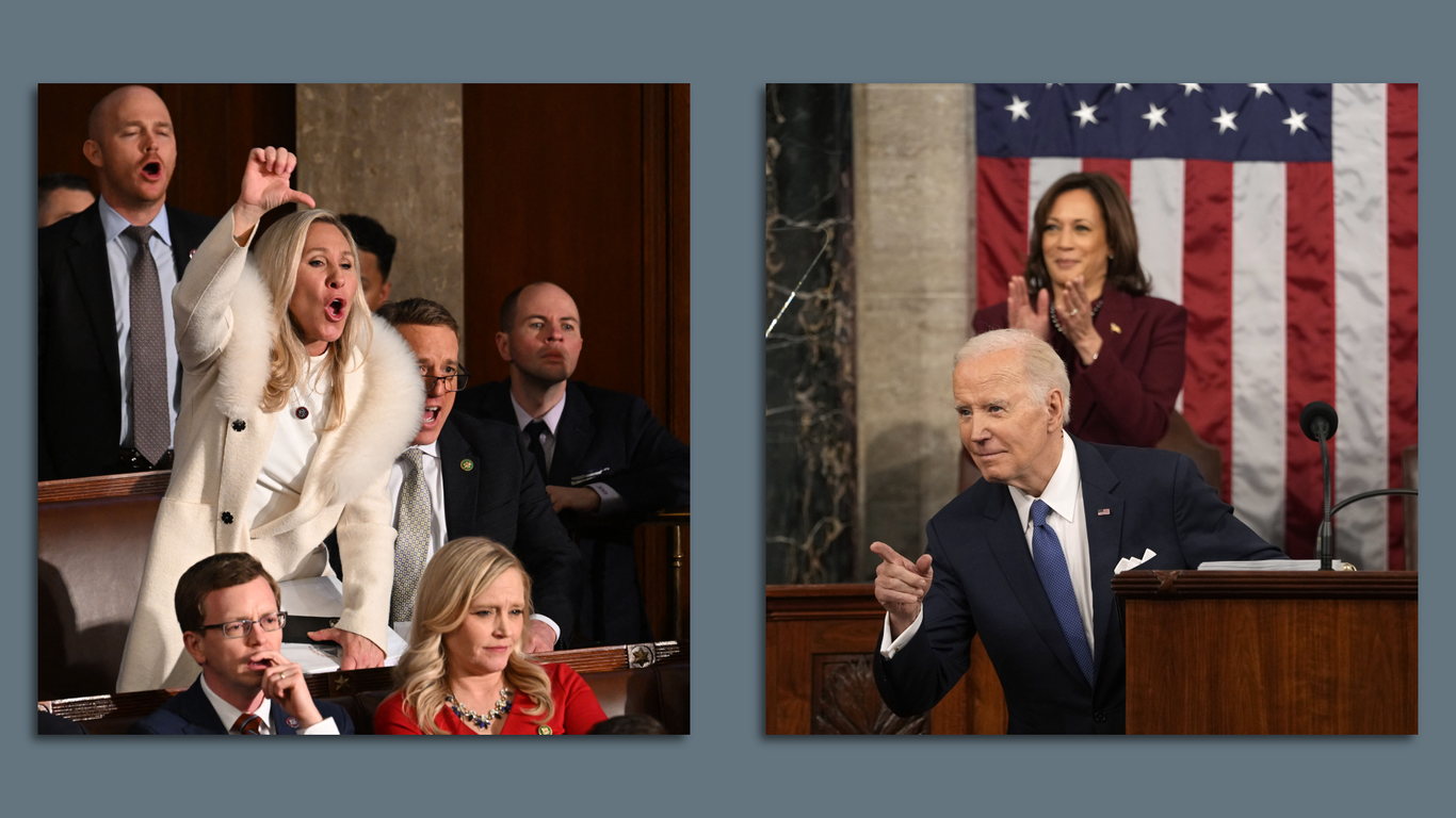Biden, GOP trade barbs at State of the Union, Marjorie Taylor Greene ...