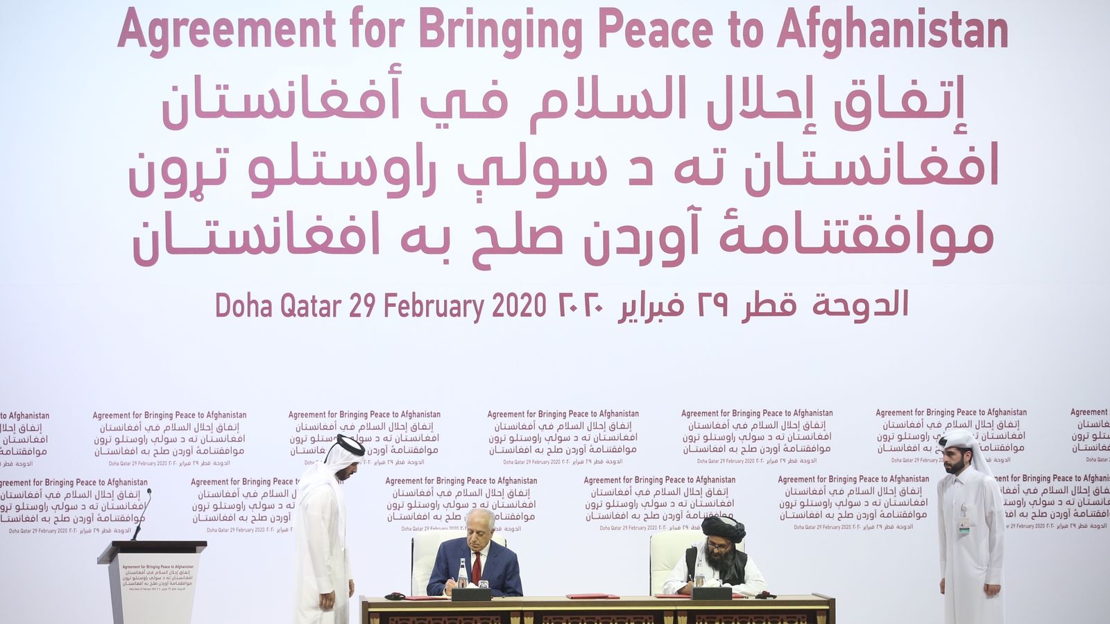 U.S. reaches "huge milestone moment" in Afghanistan peace process