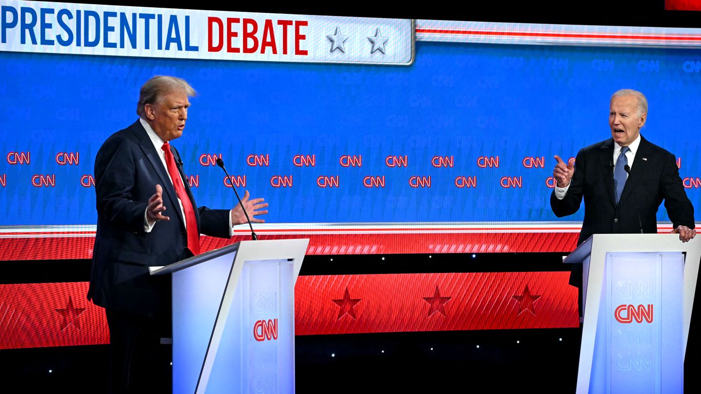Photos: Biden, Trump face off in 2024 presidential debate on CNN in Atlanta