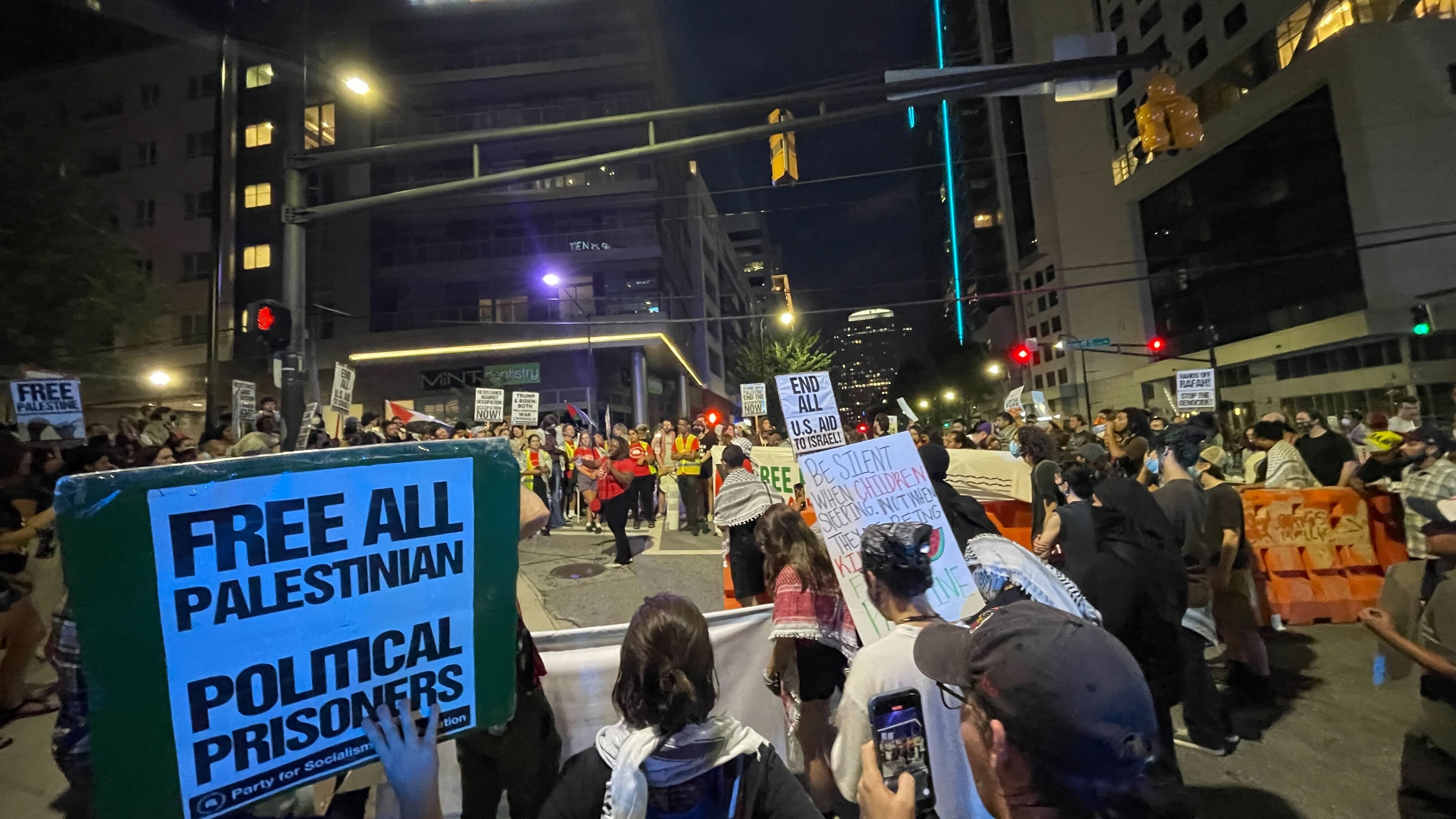 Atlanta protest scenes amid Biden-Trump debate - Axios Atlanta
