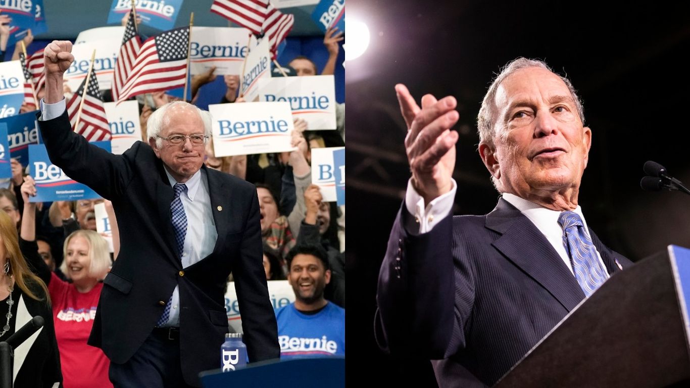 Sanders accuses Bloomberg of trying to "buy" the 2020 election