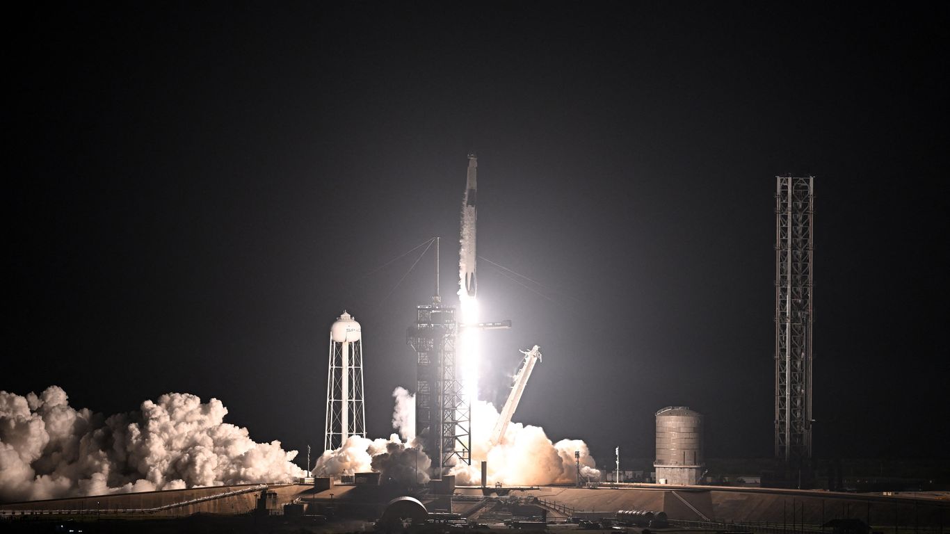 SpaceX launches crew of four to International Space Station
