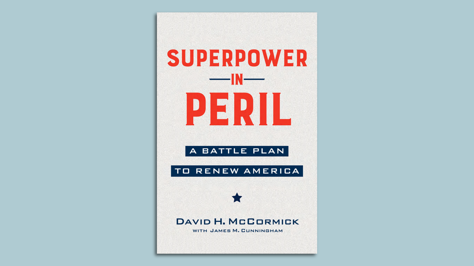 Dave McCormick book to outline "battle plan"