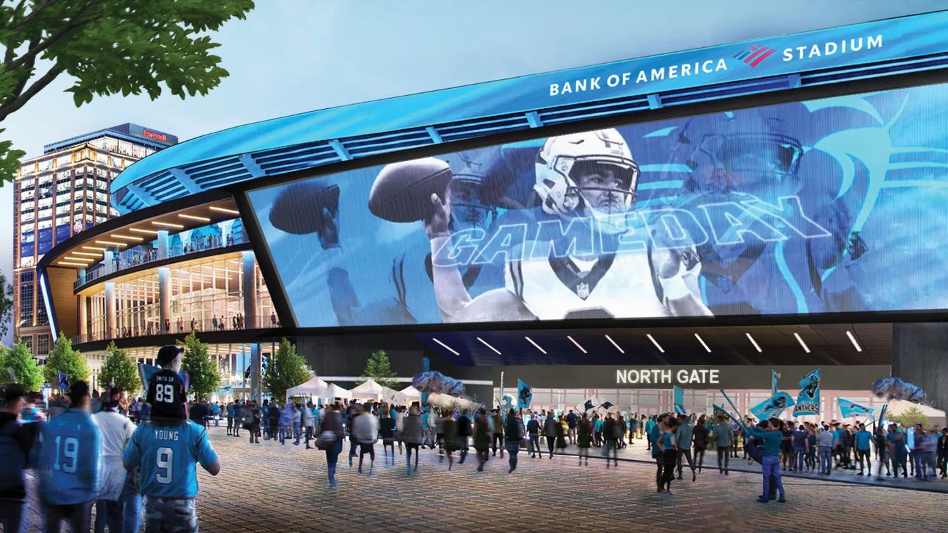 Bank of America Stadium's $800M makeover for the Carolina Panthers and ...