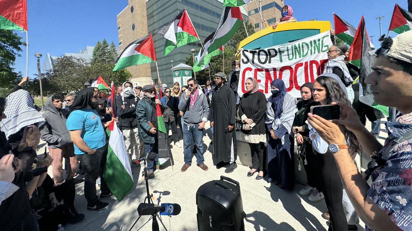 Wayne State students arrested during encampment removal - Axios Detroit