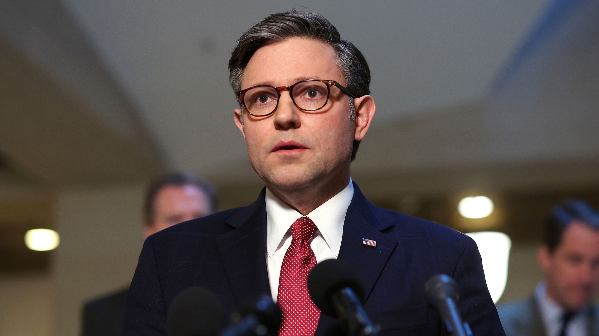 Mike Johnson condemns "insane" bomb threats targeting Democrats