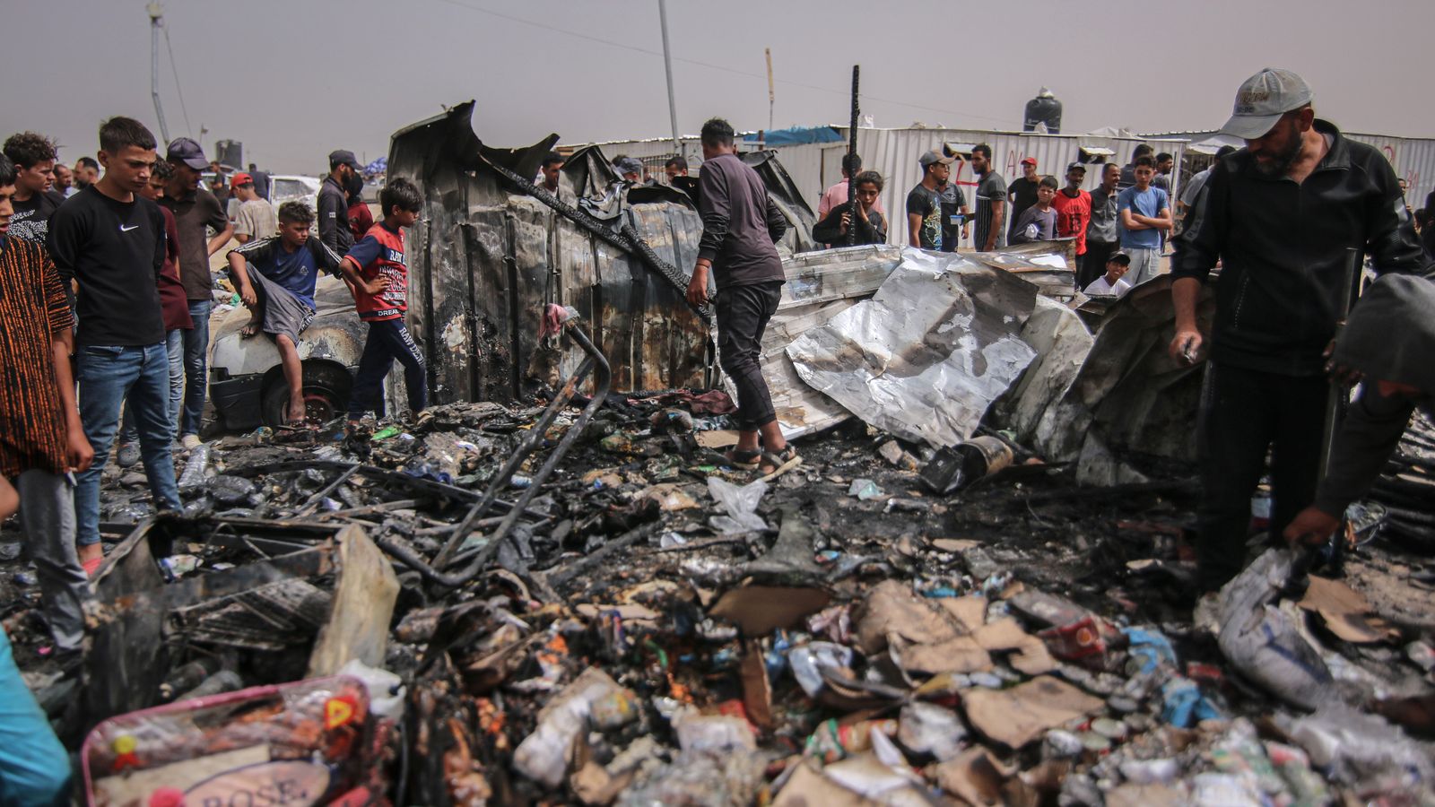 Israel claims deadly Rafah blaze caused by secondary explosion