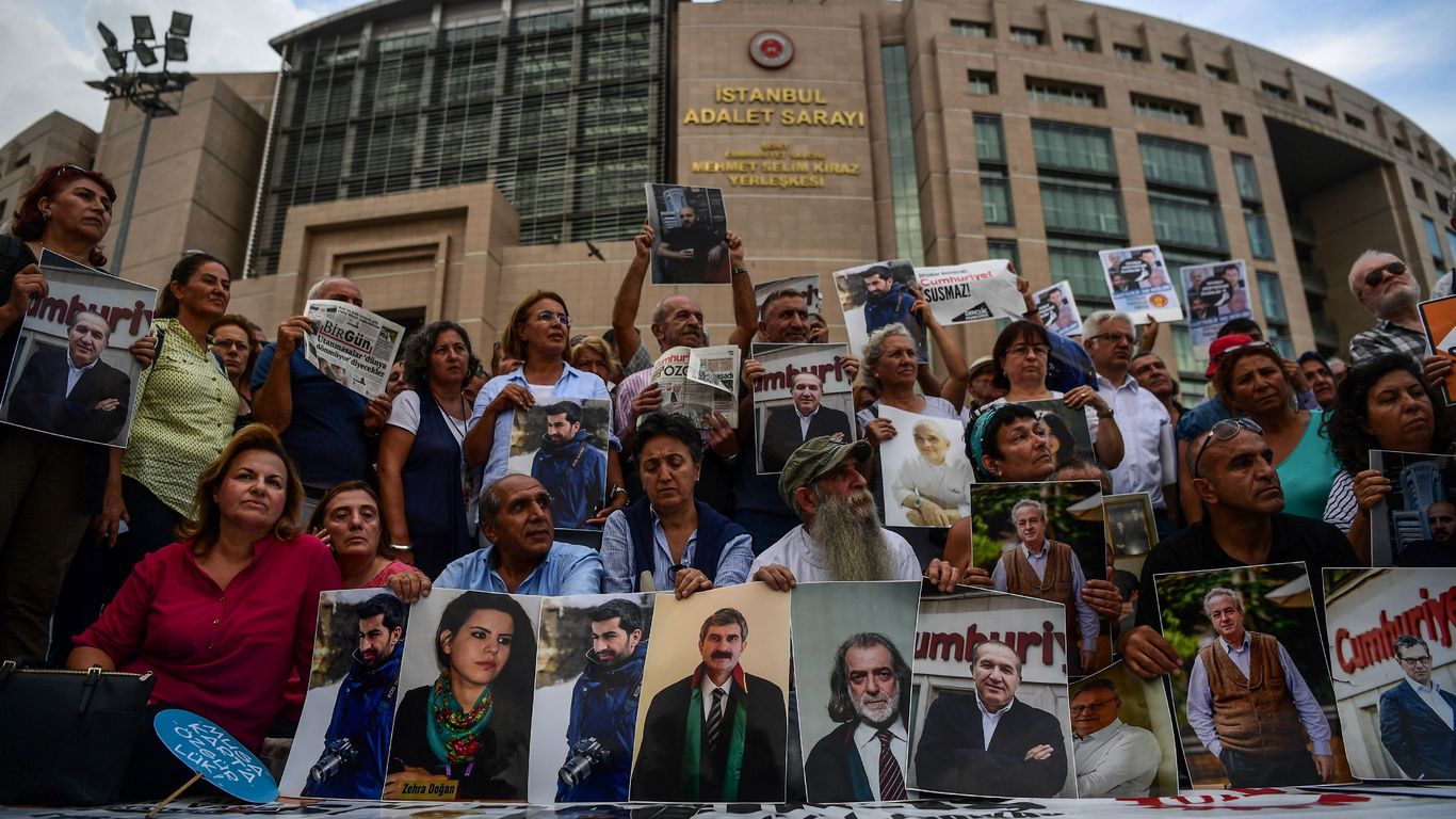 U.S. condemns "extraordinary sentences" for 6 journalists in Turkey