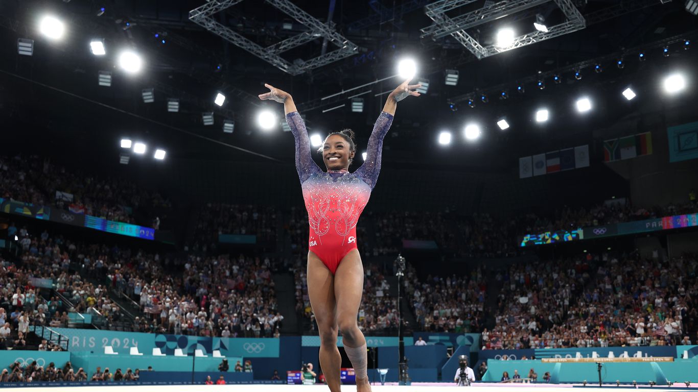 Olympics floor final: Simone Biles takes silver, Jordan Chiles wins bronze