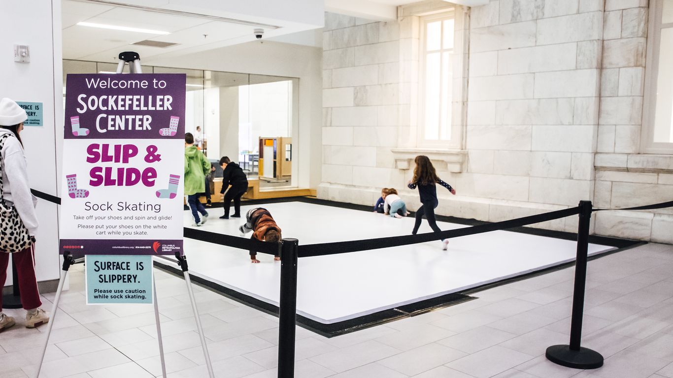 Slip, slide and skate in your socks at the Columbus Main Library's ...